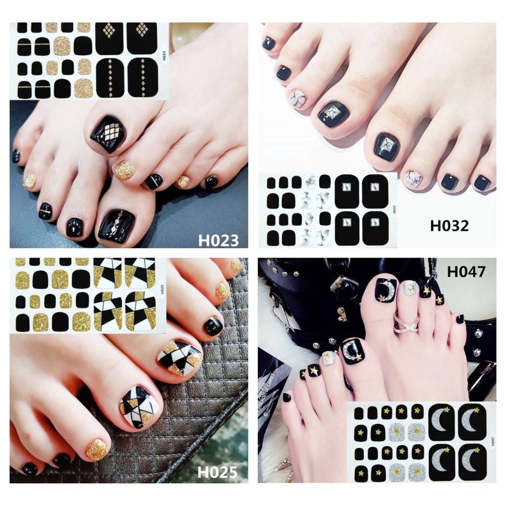 Jual Foot Nail sticker / sticker kuku kaki / stiker kuku / lace gel ...
