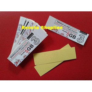 Jual Stiker Perdana Internet Tri/Three/3 AON 12 Bulan/1Tahun Kuota 5GB ...