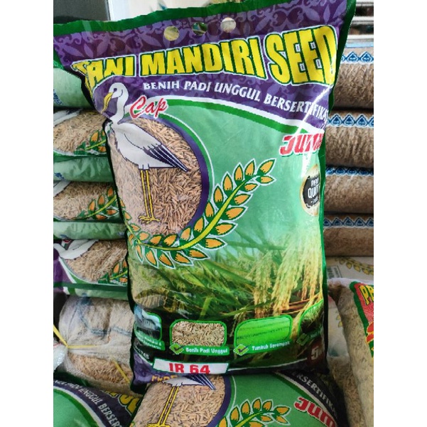 Jual Benih Padi Unggul Bersertifikat IR 64 SS Super Seed 5 Kg | Shopee Indonesia