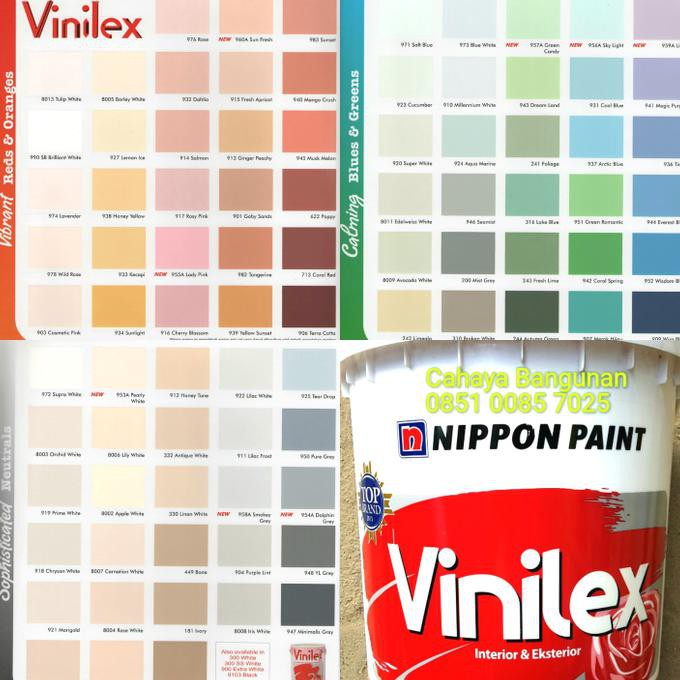 Jual CAT TEMBOK VINILEX KEMBANG BUNGA 5000 GALON 5KG 5 KG NIPPON PAINT DISKON | Shopee Indonesia
