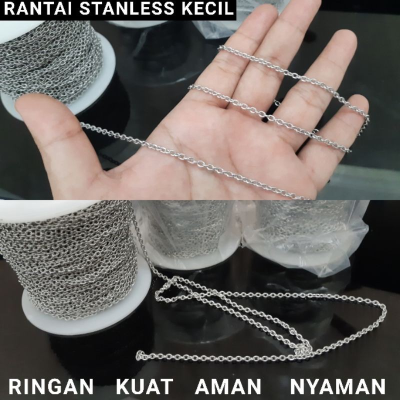 Jual Rantai Stanless Meteran untuk Burung Burung Kecil | Shopee Indonesia