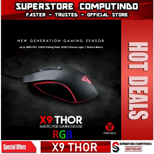 Jual Fantech X9 THOR Gaming Mouse Macro | Shopee Indonesia