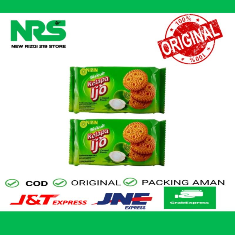 Jual Nissin Kelapa Ijo 280g - Biskuit kelapa | Shopee Indonesia