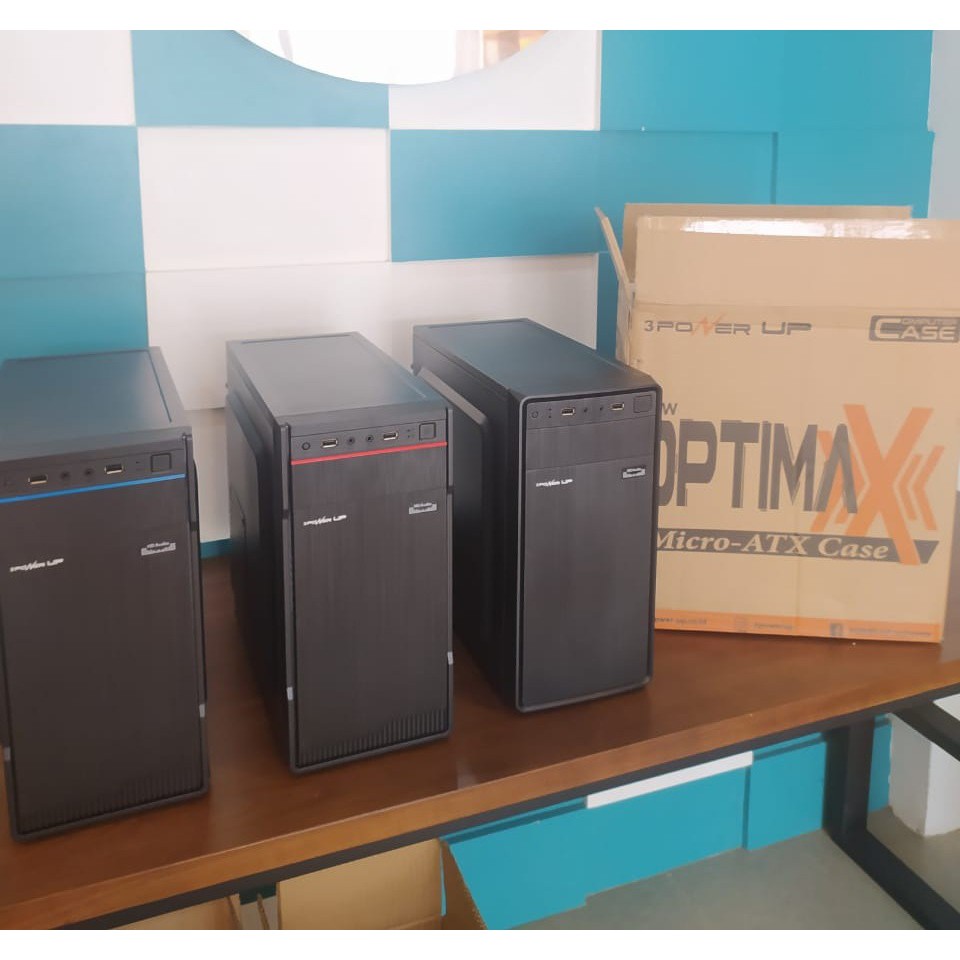 Jual CASING POWER-UP MICRO ATX + PSU 500W, BLACK | Shopee Indonesia
