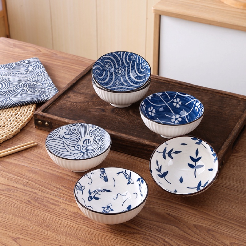 Jual Piring Mangkok Set Keramik Porselen Motif Lucu Japanese Style FREE ...