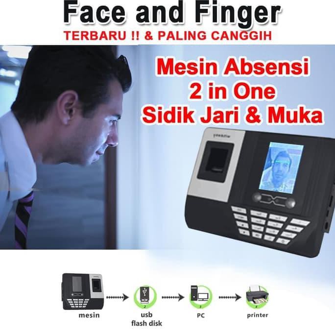 Jual MESIN ABSENSI / ABSEN MUKA WAJAH FACE RECOGNITION + SIDIK JARI FINGER | Shopee Indonesia