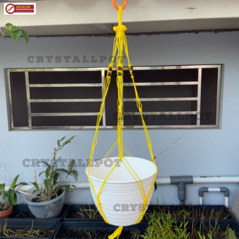 Jual TALI TAMBANG GANTUNGAN POT BUNGA TANAMAN HIAS MACRAME - TALI MOUTE ...