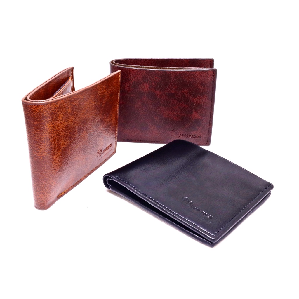 Jual MORTEGA DOMPET PRIA LIPAT BAHAN KULIT BERKUALITAS /DOMPET LIPAT ...