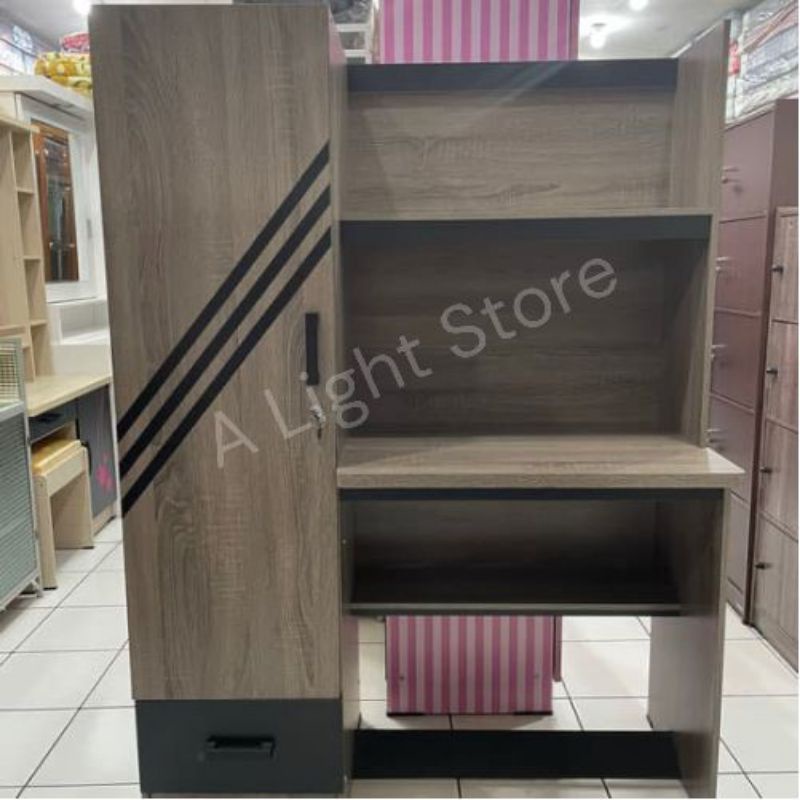 Jual Meja belajar + lemari 2in1 Modern | Shopee Indonesia