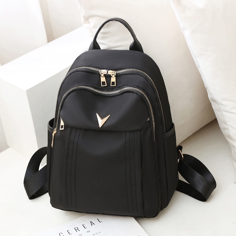 Jual TAS RANSEL WANITA KOREA ANTI AIR HITAM EVROS BACKPACK MURAH ...