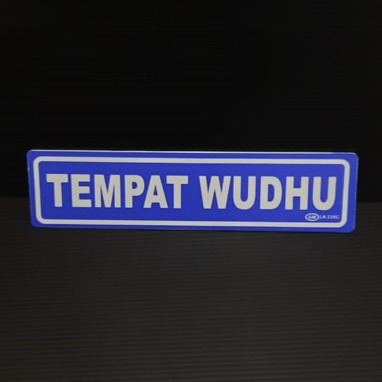 Jual Lebel Acrylic Warna Gm Tulisan Tempat Wudhu 20cm X 5cm | Shopee ...