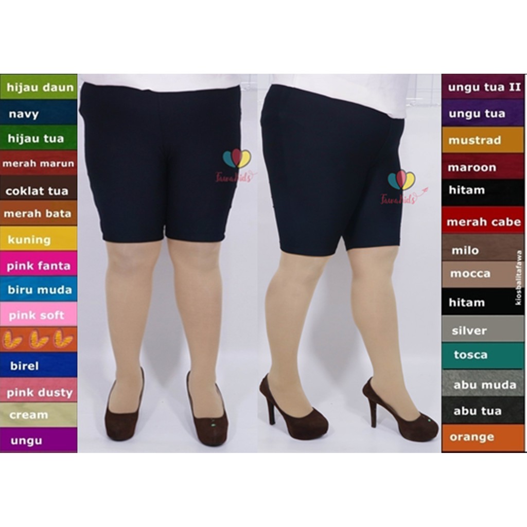 Jual Celana Short Wanita Uk Jumbo Xl Fit To Xxl Polos Ketat Dalaman