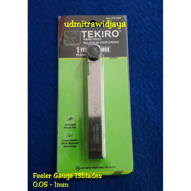 Jual Kunci stel klep Fuller blade Feeler gauge TEKIRO set 13pcs blades ... Jual Kunci stel klep Fuller blade Feeler gauge TEKIRO set 13pcs blades ...