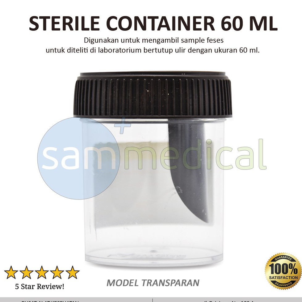 Jual Labware Feces Container Transparan 60ml | Shopee Indonesia