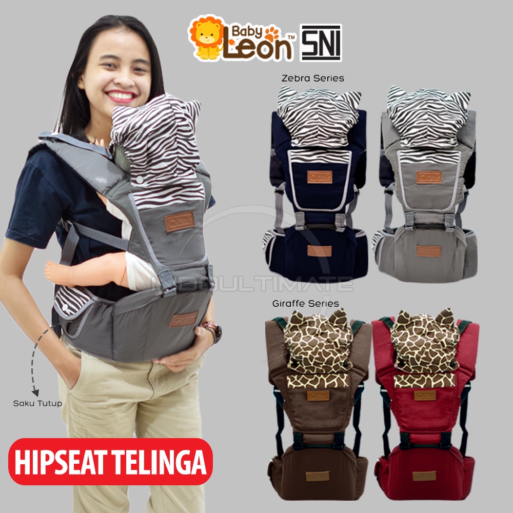 Jual 5in1 Way Gendongan Hipseat Bayi BABY LEON + Pelindung Kepala BY-479 BY-490 Gendongan Bayi ...