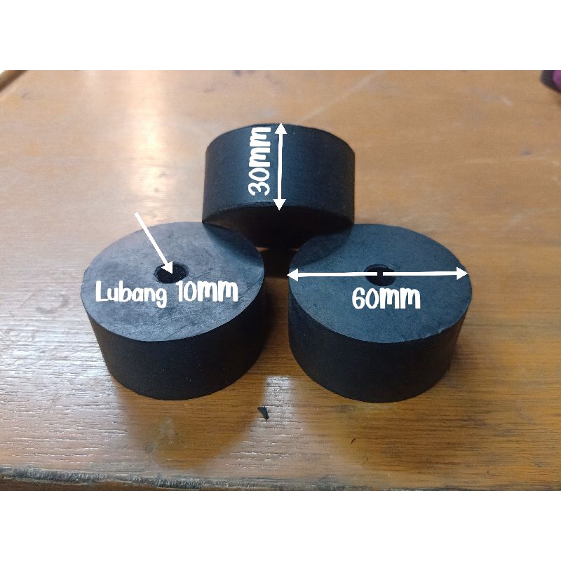 Jual Karet Kabin 60x30xLubang 10MM Alas Peredam Getaran Mesin,Alas ...