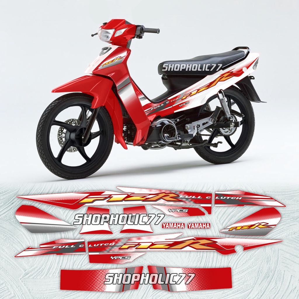 Jual Striping Fizr Fiz r F1zr Merah Putih 2003 Tahan Vernis Laminasi ...