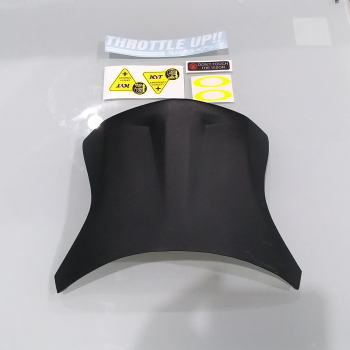 Jual Spoiler KYT K2 Rider 3D black dof bahan akrilik | Shopee Indonesia