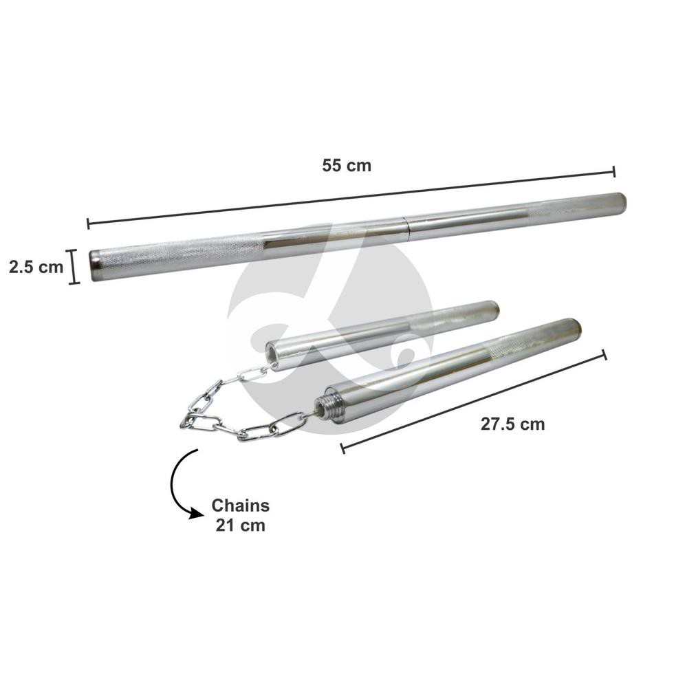 Jual Readiy 0ke Double Stick Besi Steel Body Nunchaku Ruyung Besi ...