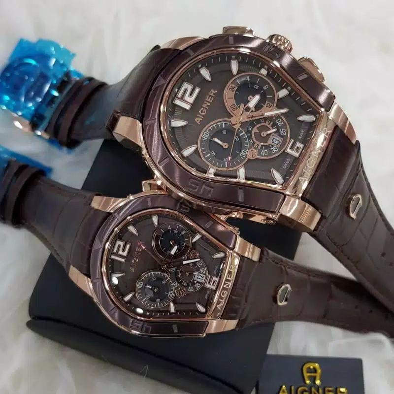 Jual Jam Tangan Aigner Palermo Chronograph Aktif Strap Kulit Original ...