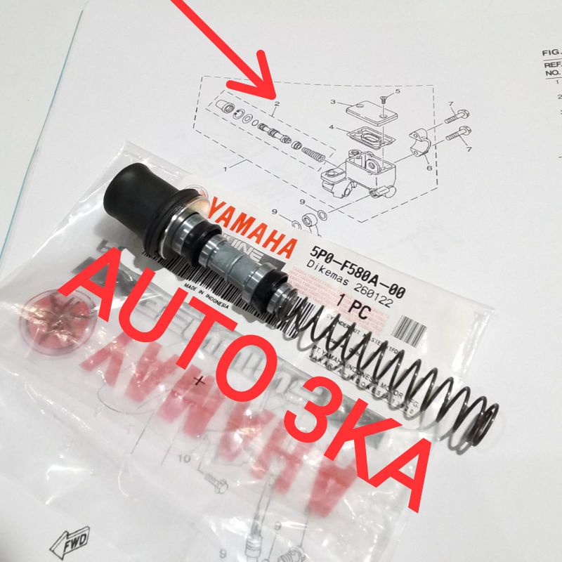 Jual SEAL SIL MASTER REM ATAS RX KING RXKING MX KING JUPITER VEGA F1ZR ...
