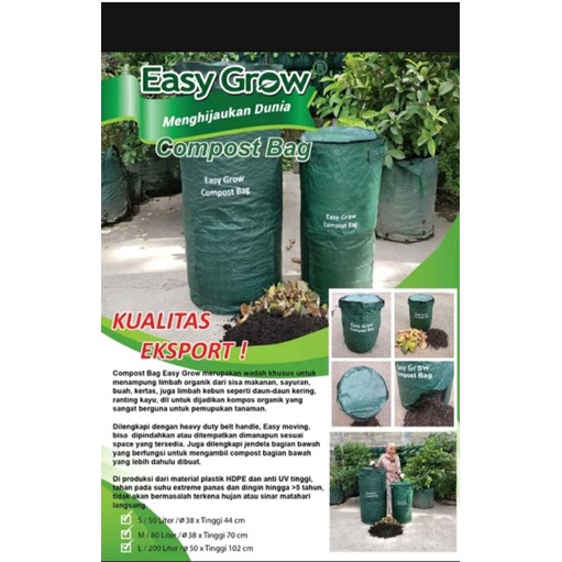 Jual Compost Bag Kompos L 200ltr | Shopee Indonesia