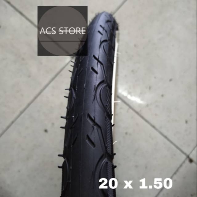 Jual BAN LUAR SEPEDA LIPAT SELI BMX 20 X 1.50 KENDA LIST PUTIH BEST ...