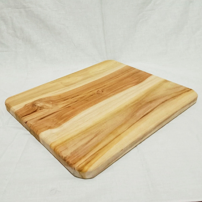 Jual Telenan Papan Alas Potong Kayu Jati 55x40x2 Asli Ukuran Besar ...