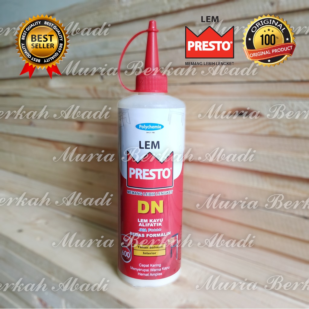 Jual Presto DN Lem Kayu Alifatik untuk Kusen Furniture Gitar Alat Musik ...