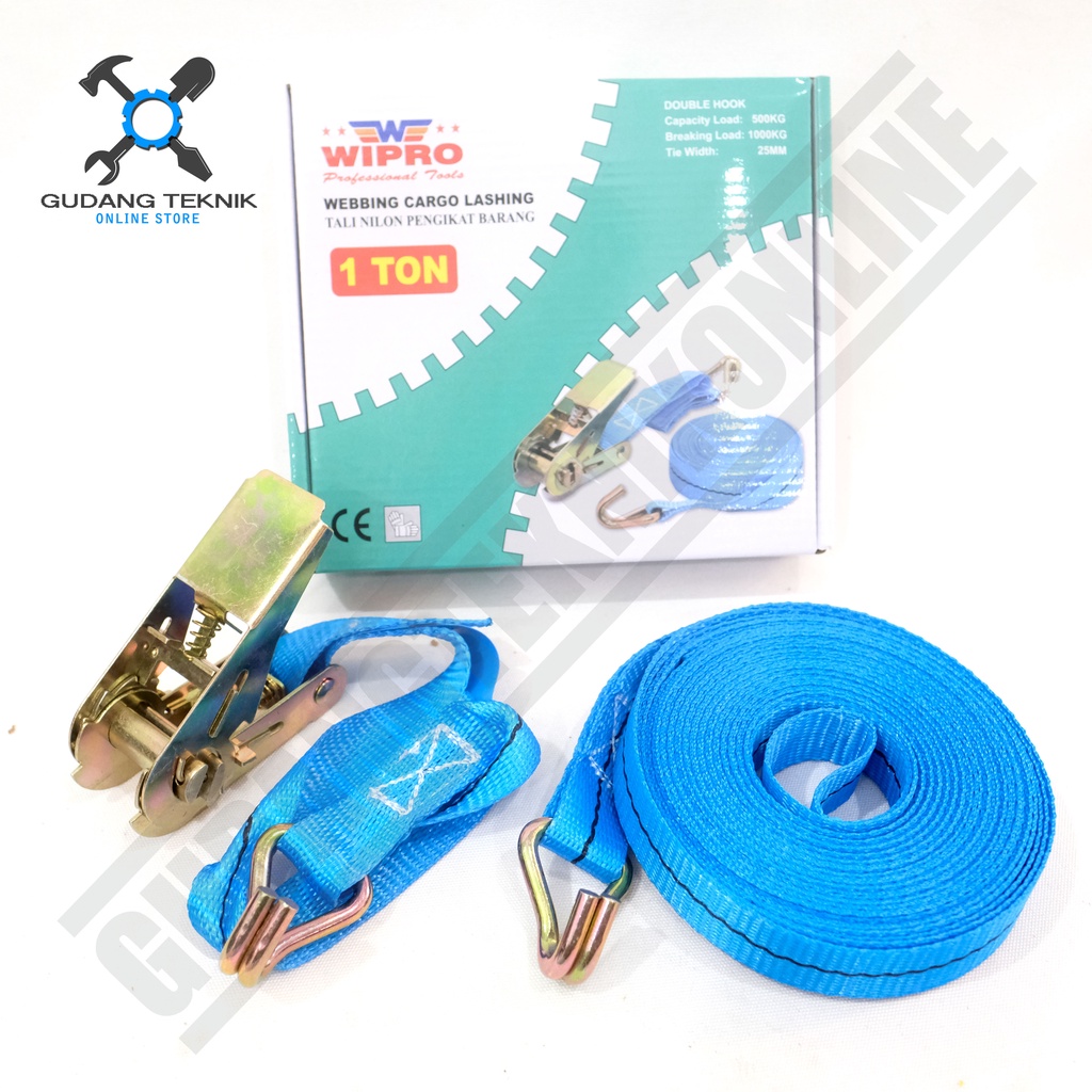 Jual Tali Pengikat Barang 1 Ton 6M 10M 12M WIPRO / Cargo Lashing Belt ...