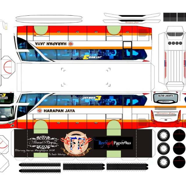 Jual Pola papercraft bus lembaran | Shopee Indonesia