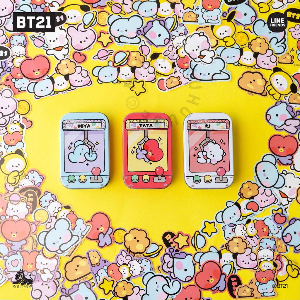 Jual BT21 MININI TIN CASE STICKER SET OFFICIAL MERCH BTS KOREA ...