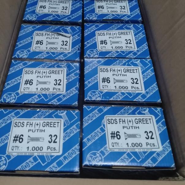 Jual DI-128>> #6x1,25'' Sekrup GRC SDS / kalsiboard / Calci Screw 3cm ...