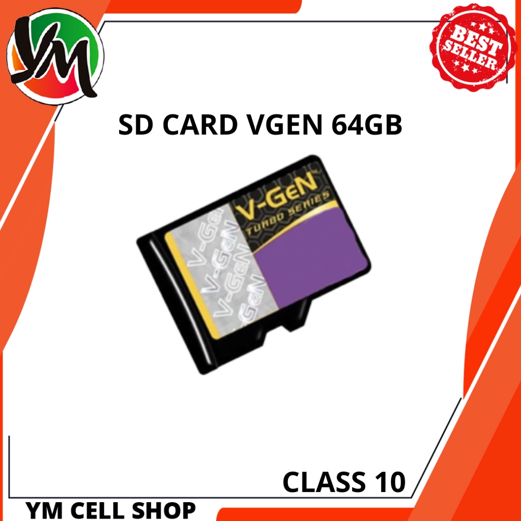 Jual MEMORY MICRO SD VGEN 64GB CLASS 10 | Shopee Indonesia