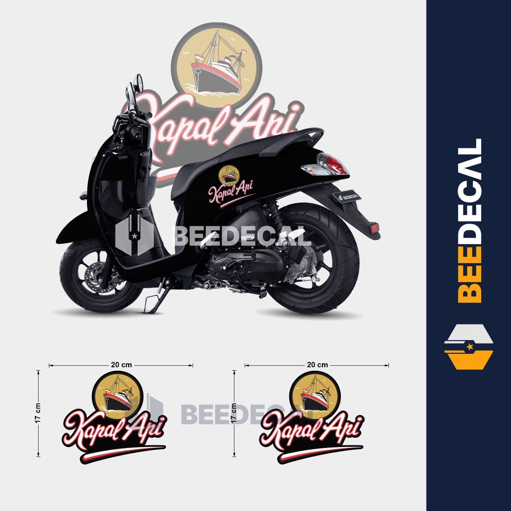 Jual Stiker Motor Kapal Api | BEEDECAL | Shopee Indonesia