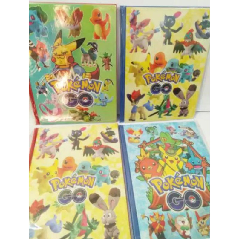 Jual album pokemon ukuran besar 23x29,5cm muat 144 kartu pokemon bisa ...