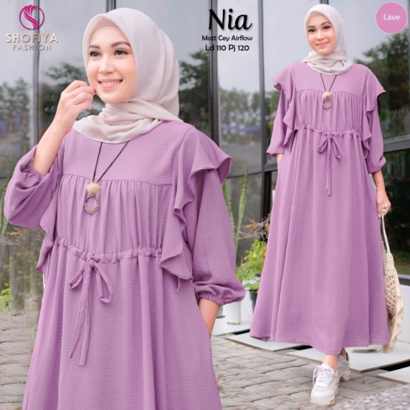 Jual NIA DRESS | OUTFIT KONDANGAN | OUTFIT KEKINIAN TRENDY | BAHAN ...