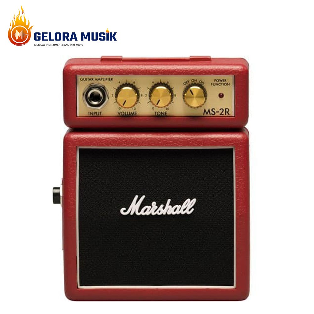 Jual Ampli Gitar Marshall Mini Micro Red MS-2R | Shopee Indonesia