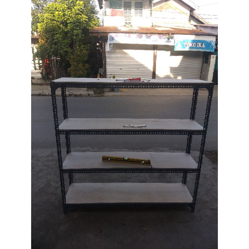 Jual Rak besi siku lubang 120xP120xL30 | Shopee Indonesia