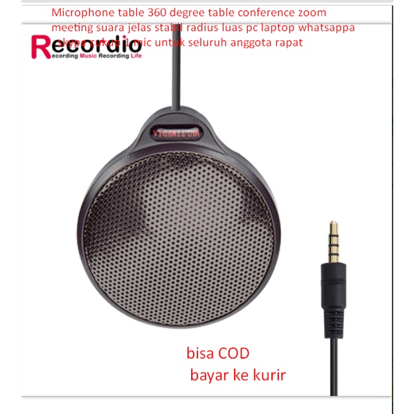 Jual Microphone table 360 degree table conference zoom meeting suara ...