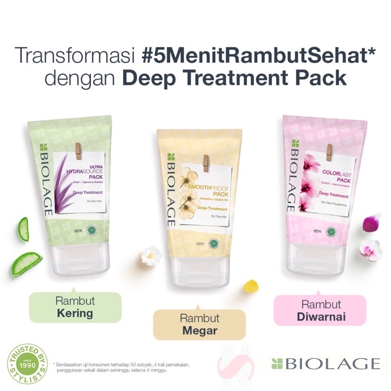 Jual Matrix Biolage Masker Instant Deep Treatment Pack 100Ml | Shopee ...