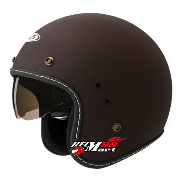 Jual Zeus 380FA Helm Half Face Zeus Retro Classic VIntage ZS380 FA ...