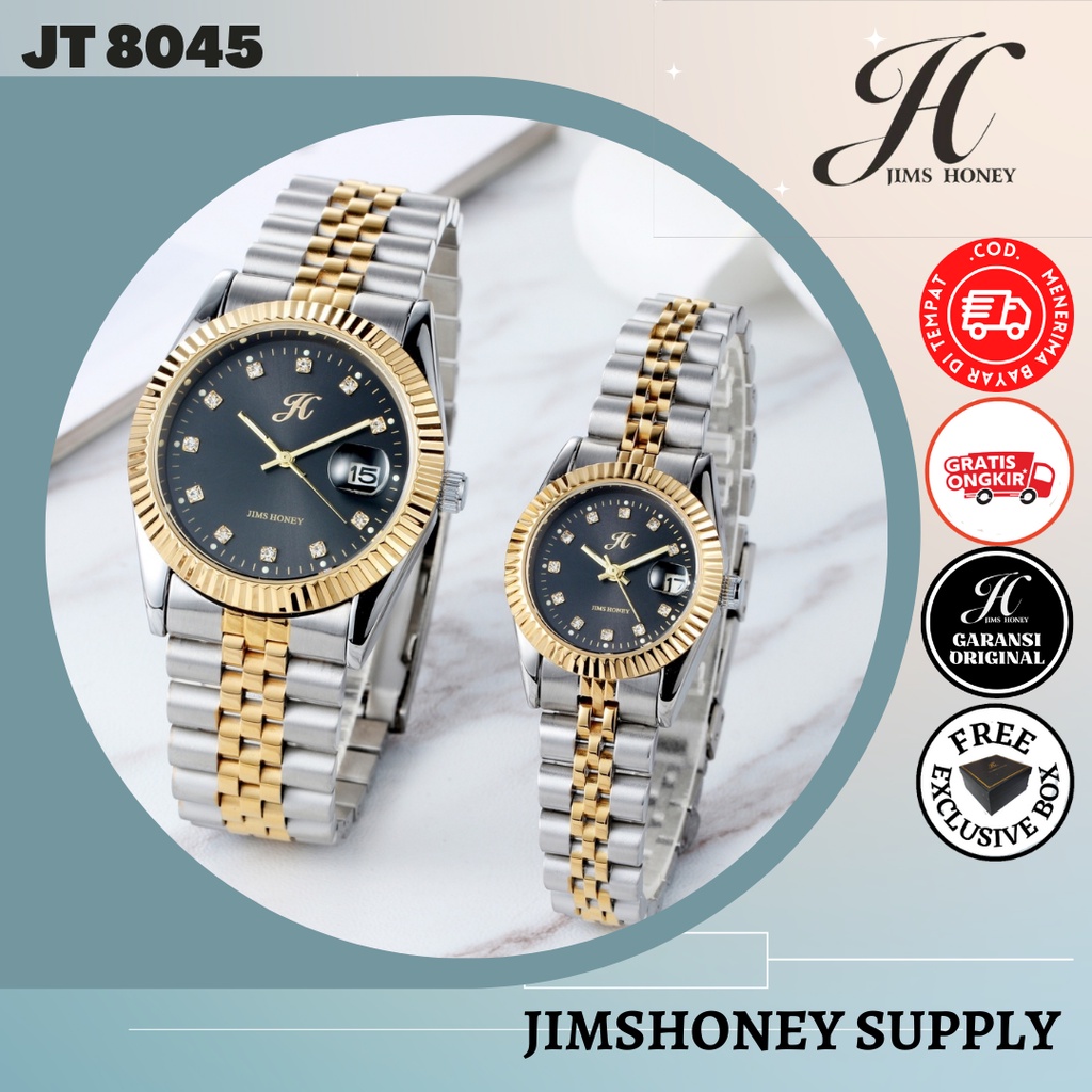 Jual JIMS HONEY 8045 JAM TANGAN COUPLE ANALOG QUARTZ | Shopee Indonesia