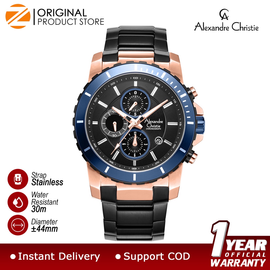 Jual Promo 10.10 Alexandre Christie Jam Tangan Pria Original Bergaransi ...
