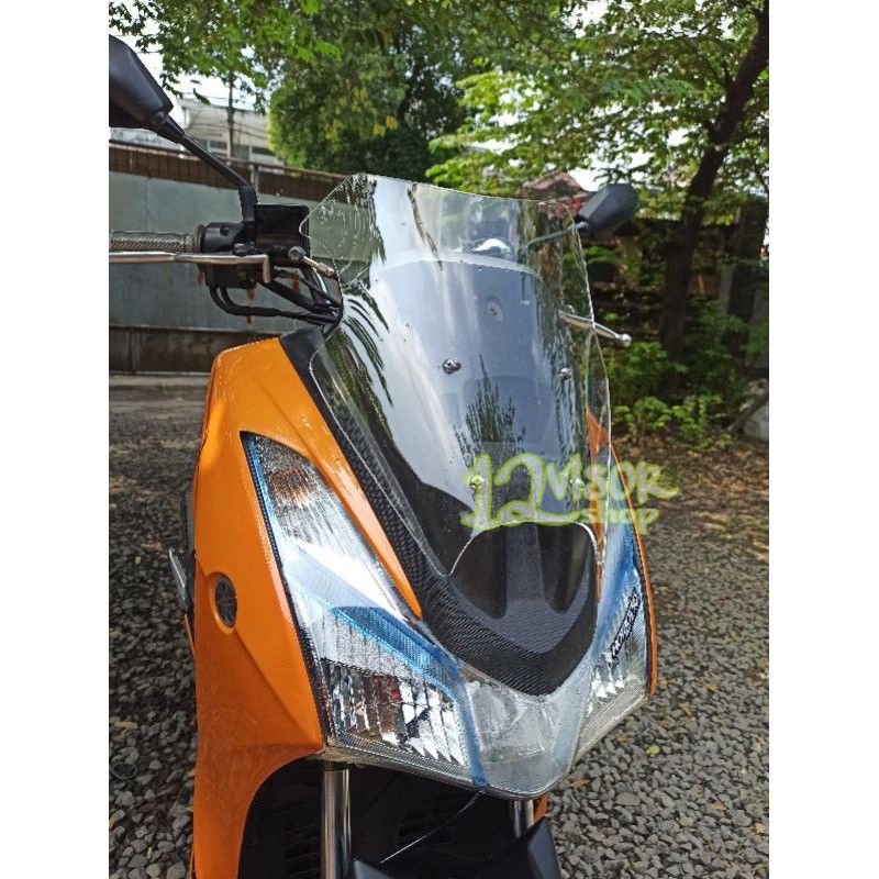 Jual windshiled Yamaha lexi tebal 4mm , visor Yamaha lexi 125 . visor ...