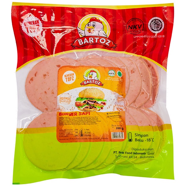 Jual BARTOZ BURGER SAPI 20S MINI 280GR / DAGING BURGER | Shopee Indonesia