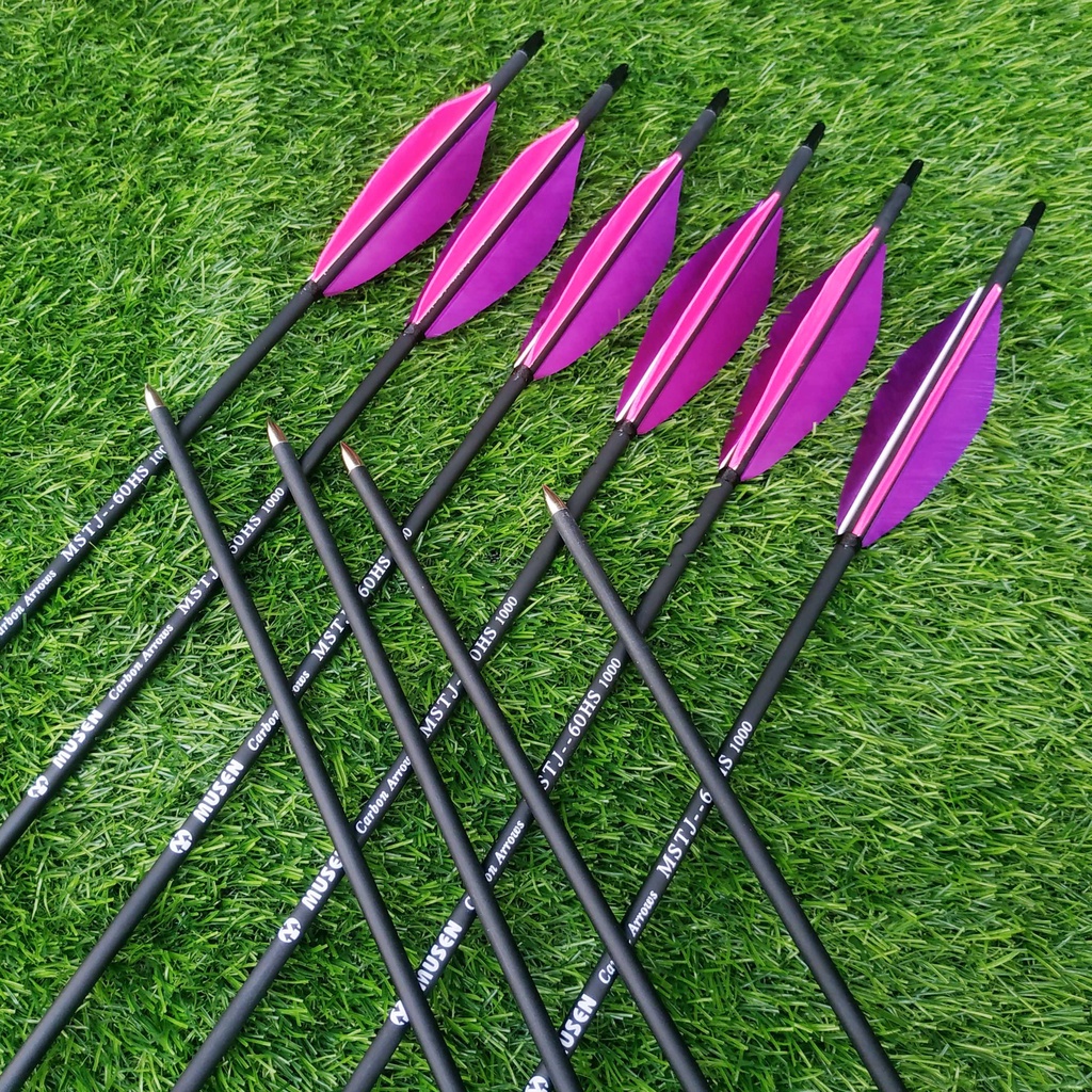 Jual Arrow Mix Carbon Musen 6MM - Vanes KALKUN | Shopee Indonesia