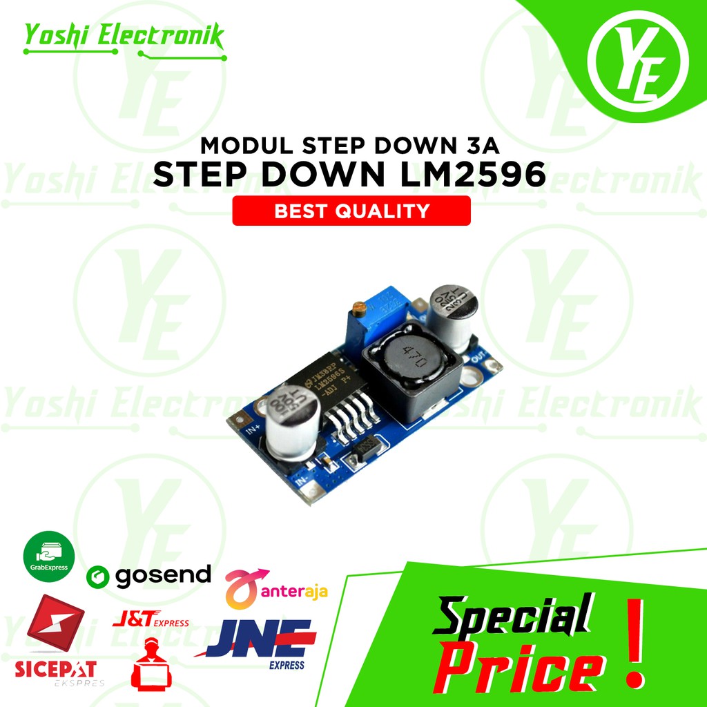 Jual Step Down LM2596 3A CC CV DC / Modul Step Down / LM2596 / Stepdown LM2596 | Shopee Indonesia