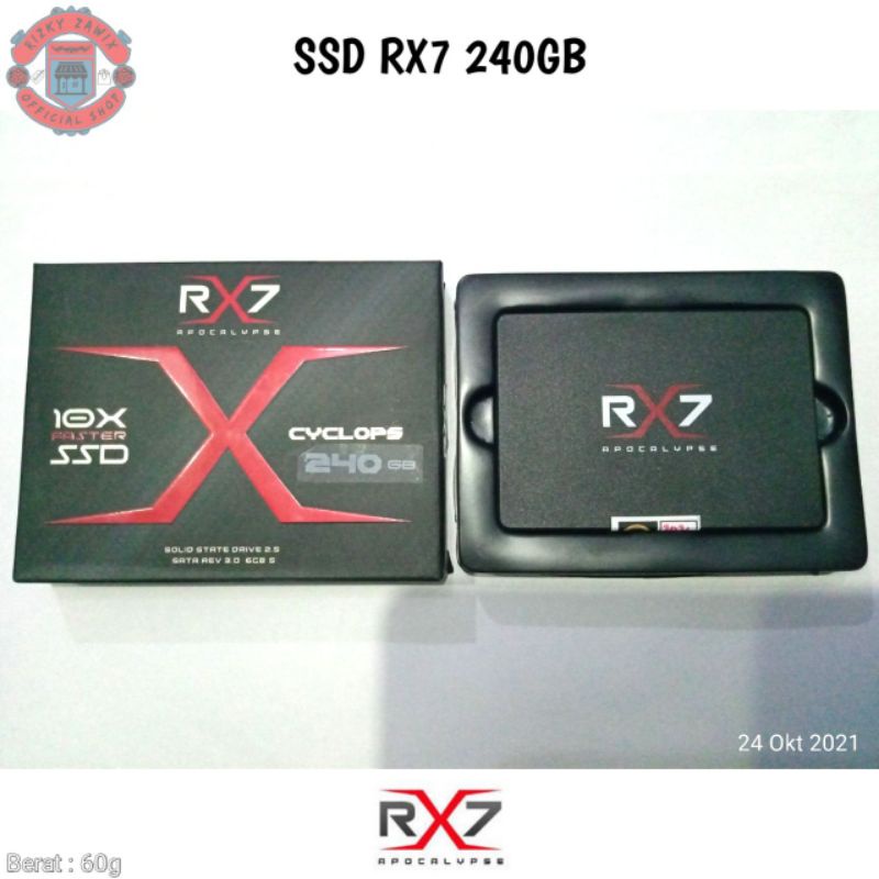 Jual SSD RX7 240GB SATA III 6Gbps Garansi 3 Tahun Resmi • Solid State ...