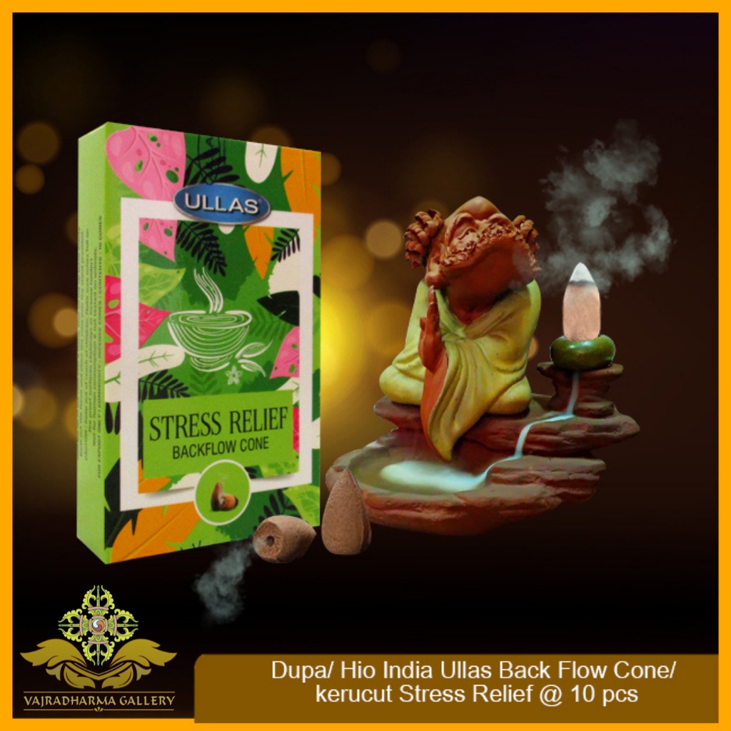 Jual Dupa Hio Wangi Harum Buhur Kerucut Aromaterapi India Ullas @10pcs/pack | Shopee Indonesia